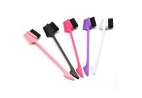 China Double Sided Hair Edge Control Brushes Comb Eyebrow Brushes Wholesale Price For Beauty Makeup And Brow Tint for sale