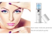 China Mini Wireless Nano Facial Spray Humidifier Steamer Protable USB Rechargeable Fan cooler for sale
