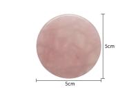 China 2020 Pink Magic Round Eyelash Extension Jade Stone Holder Grafting Tools Lash Glue Adhesive  Pallet Makep Accessories for sale