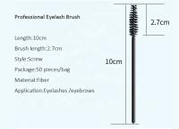 China 50 Pcs Plastic Disposable 10cm Eyelash Extension Cleaning Brush for sale