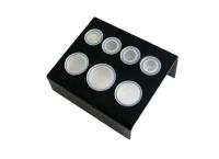 China 7 Holes Stainless Steel Black Permanent Makeup Tattoo Ink Cups Holder Stand For Pigment Cup Container Holder Stand for sale