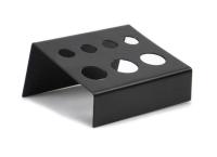 China 7 Holes Stainless Steel Black Permanent Makeup Tattoo Ink Cups Holder Stand For Pigment Cup Container Holder Stand for sale