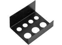 China 7 Holes Stainless Steel Black Permanent Makeup Tattoo Ink Cups Holder Stand For Pigment Cup Container Holder Stand for sale