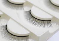 China Handmade Training 8cm Natural Fake Eyelashes For Beauty Salon for sale