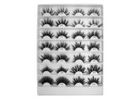 China 60pcs/Set Natural Mink fur Private Label 25mm Thick Mink Eyelash for sale