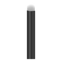China Uncut skin wild line eyebrow needles 0.18 needle silk black skin U-shaped arc 18 needles for sale