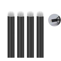China Uncut skin wild line eyebrow needles 0.18 needle silk black skin U-shaped arc 18 needles for sale