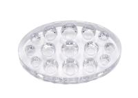 China Wholesale Transparent Oval Pigment Ink Cup Holder Stand Professional Makeup Accessories Acrylic Tattoo Machine Cap for sale