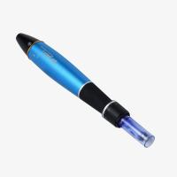 China Wholesale Wireless Metal Blue Leather Scroll Pen A1 Permanent Makeup Tattoo Kit for sale