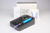 China Wholesale Wireless Metal Blue Leather Scroll Pen A1 Permanent Makeup Tattoo Kit for sale