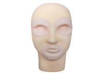 China Reusable Silicone Permanent Makeup Practice Skin Mannequin Head for sale