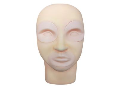 China Reusable Silicone Permanent Makeup Practice Skin Mannequin Head for sale