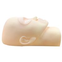 China Reusable Silicone Permanent Makeup Practice Skin Mannequin Head for sale