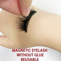 China Magnet Eyelashes Magic Glue Self Adhesive Eyeliner Fluffy False Eyelashes for sale