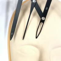 China Black Stainless Steel Permanent Eyebrow Shaving Tool Easy To Operate for sale