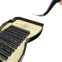 China Straight Black 14cm Stainless Steel Eyelash Grafting Tweezers for sale