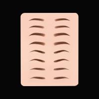 China Silicone Blank Permanent Microblading Tattoo  Practice Skin 19.2 * 14.3 Cm for makeup practice for sale
