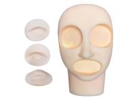 China Detachable Soft Silicone Permanent makeup practice Microblading Practice Head Model for sale