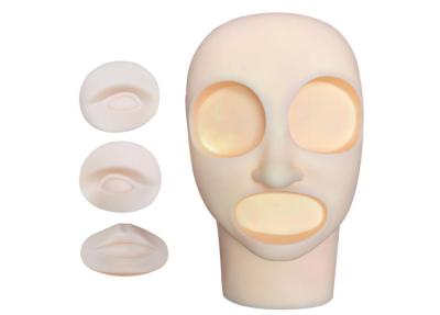 China Detachable Soft Silicone Permanent makeup practice Microblading Practice Head Model for sale