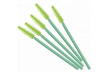 China 50 pcs/pack Silicone Disposable Eyelashes Brush And Lash Comb mascara Wand Plastic Handle Different Color for sale