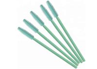 China 50 pcs/pack Silicone Disposable Eyelashes Brush And Lash Comb mascara Wand Plastic Handle Different Color for sale