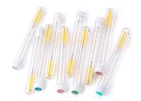 China High level 10cm Disposable Crystal Independent Tube Brushes Brow for sale