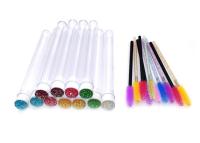 China High level 10cm Disposable Crystal Independent Tube Brushes Brow for sale