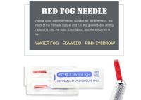 China Medical grade stainless steel Red Microblading #12 # 14 Flat Needles Blade for sale