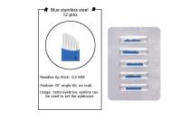 China Stainless Steel Microblading Blads 316 Tattoo Permanent Makeup Needles for sale