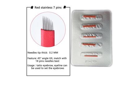 China Stainless Steel Microblading Blads 316 Tattoo Permanent Makeup Needles for sale