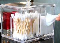 China Transparent 14*10.2*10cm Acrylic Cosmetic Storage Box With Lid for sale