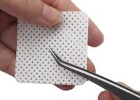 China 200 Pcs Eyelash Extension Glue Remover Cotton Paper Wipes Eyelash Tweezer Glue Cleaner Pads for sale