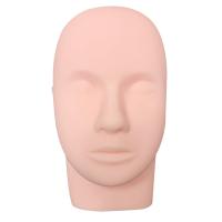 China Silicone Rubber Permanent Makeup Practice Skin , Mannequin Head For Makeup Practice for sale