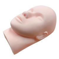 China Silicone Rubber Permanent Makeup Practice Skin , Mannequin Head For Makeup Practice for sale