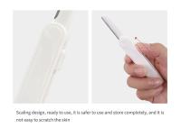 China White Stainless Steel Lady Razor SS 18*4*2 Cm Flexible Eyebrow Trimmer for sale