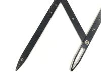 China Stainless steel Black Eyebrow Microblading Tool Tattoo Eyebrow Ruler for sale