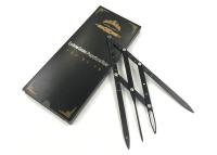 China Stainless steel Black Eyebrow Microblading Tool Tattoo Eyebrow Ruler for sale