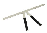 China Stainless Steel Eyebrow Microblading Ruler Three Point Positioning Makeup Permanent Stencil Shaper for sale