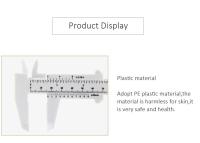 China Slide Scale Plastic Eyebrow Measuring Microblading Caliper Permanent Makeup Sliding Gauge Eyebrow Ruler for sale