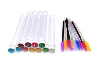 China Synthetic Fiber Eyelash Extension Accessories 10cm Make Up Brushes for sale
