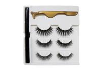 China 22mm Self Adhesive Eyeliner For Eyelash Real Fluffy False Eyelashes for sale