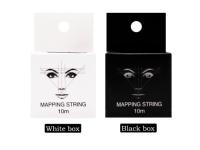 China Black Cotton String  Microblading Brow Pre Inked Mapping String Line for sale