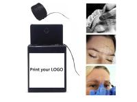 China Black Cotton String  Microblading Brow Pre Inked Mapping String Line for sale