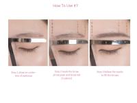 China Siliver SS Permanent Makeup Three Point Positioning Brow Ruler eyebrow design tools For Eyebrow Permanent makeup for sale