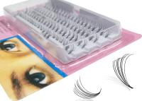 China Medium Size Natural Long Individual Synthetic False Eyelash Extensions for sale