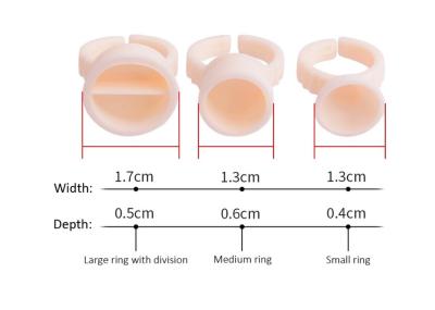 China Silicone L Disposable Pigment Ring Cup Permanent Makeup Accessories for sale