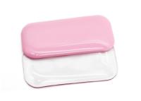 China 110*52mm Pink Silicone Lash Palette Holder Eyelash Extension Accessories for sale