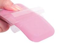 China 110*52mm Pink Silicone Lash Palette Holder Eyelash Extension Accessories for sale