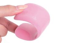 China 110*52mm Pink Silicone Lash Palette Holder Eyelash Extension Accessories for sale
