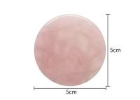 China Pink Smooth Surface Jade Stone Glue Pallet Pad Stand Holder For Eyelash Extension for sale